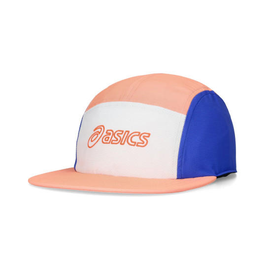 Gorra ASICS Performance Running 5 Panel Cap Sun Coral-Brilliant White ...